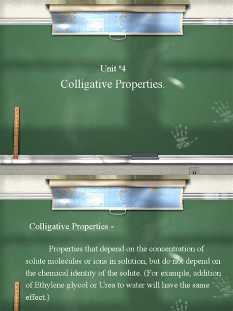 Colligative Properties Unit 4 Pdf Mole Unit Physical Quantities