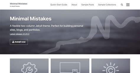 Minimal Mistakes Flexible Two Column Jekyll Theme Jekyll Themes