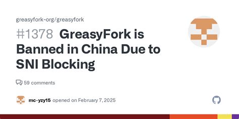 Greasyfork Is Banned In China Due To Sni Blocking · Issue 1378 · Greasyfork Orggreasyfork · Github