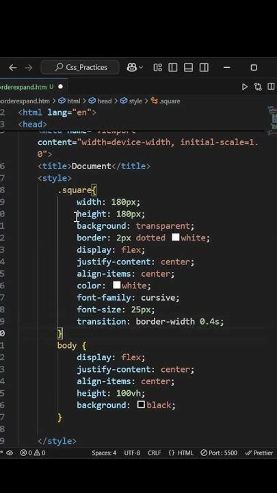 Expanding Border Animation Coding Cssanimation Css Html Yt Shorts Youtube