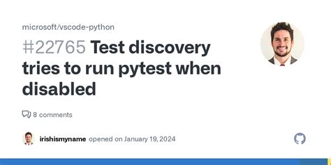 Test Discovery Tries To Run Pytest When Disabled · Issue 22765