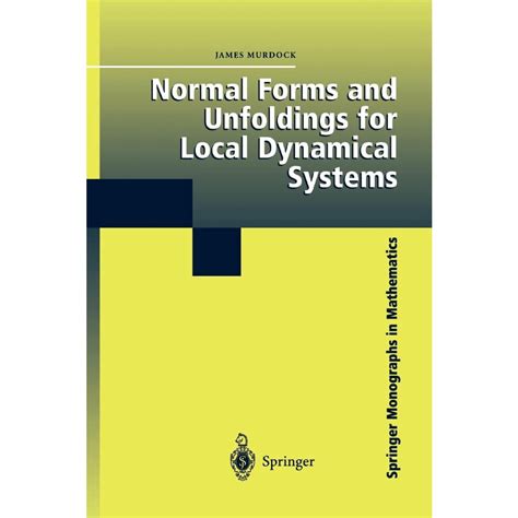 Normal Forms And Unfoldings For Local Dynamical Systems Em Promoção Na