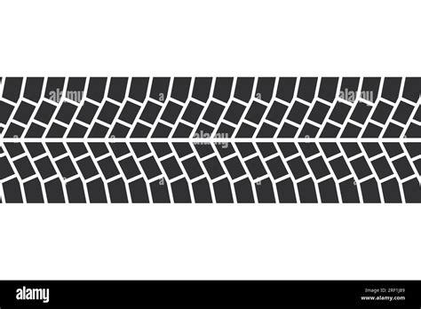 Auto Tire Tread Seamless Elements Car Tire Patterns Wheel Tyre Tread Track Tyre Print Set Of