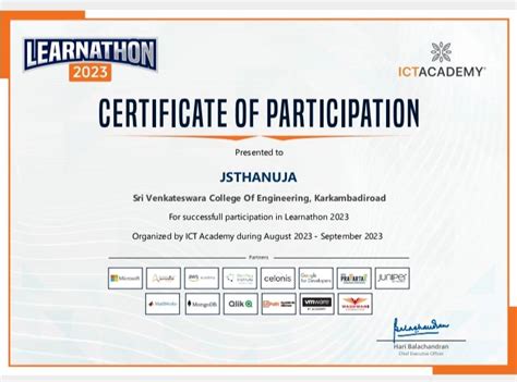 Thanuja Js On Linkedin Ictacademy Learnathon