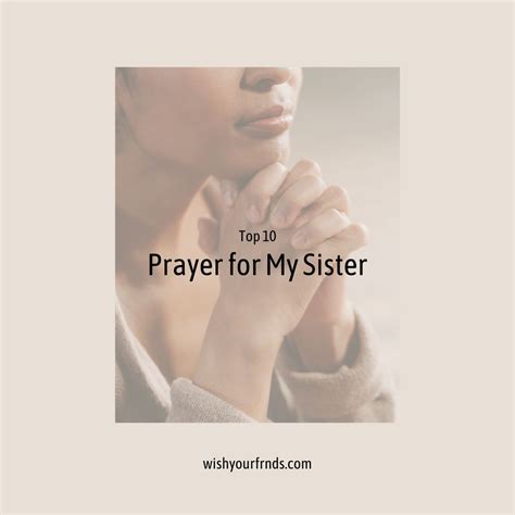 Prayer For My Sister