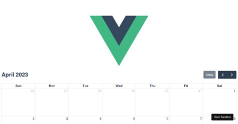 fullcalendar vue examples codesandbox