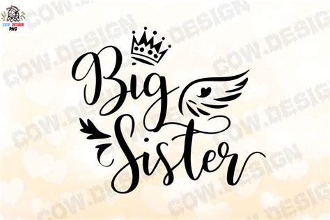Big Sister Clipart Png Graphic By Cowdesign · Creative Fabrica