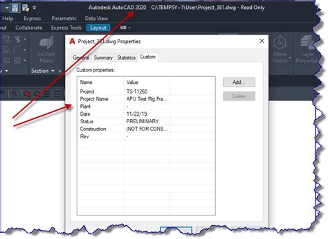 Solved Drawing Properties Custom Properties Autodesk Community