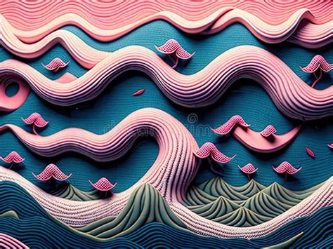 Wave Liquid Abstract Background 3 D Rendering Stock Illustration Illustration Of Shape