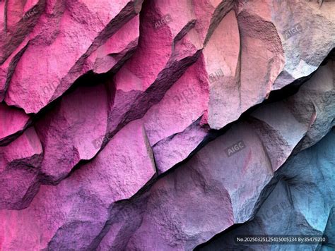 Ai创作图多彩岩石 纹理 特写 地质 自然 色彩 纹路 表面 质感 层叠 地貌 石头 形态 光影 奇观 昵图网