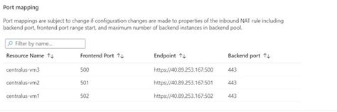 manage port forwarding for backend pool with azure load balancer port