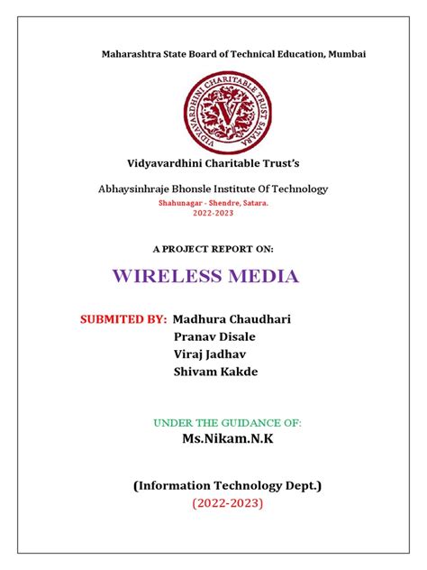 Pranav Project Pdf Wireless Wireless Network