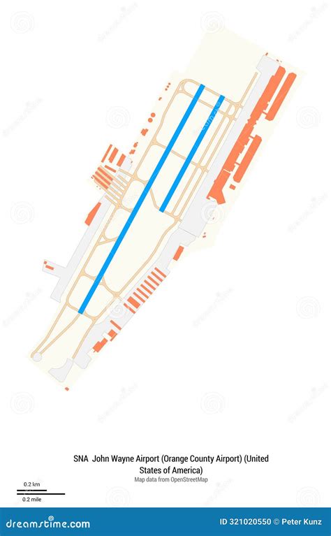 Map Of John Wayne Airport Orange County Airport Iata Code Sna Stock