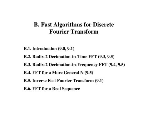 B Fast Algorithms For Discrete Fourier Transformword文档在线阅读与下载无忧文档