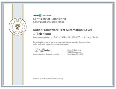 daryl j on linkedin testautomation robotframework selenium linkedinlearning