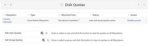 Virtualmin에서 디스크 할당량을 수정하는 방법 Hostwinds