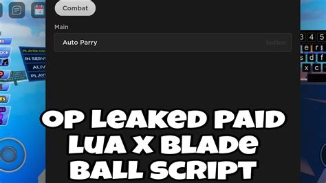 op leaked paid lua x hub blade ball roblox script hack roblox