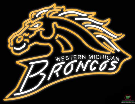 Western Michigan Broncos Neon Sign Ncaa Teams Neon Light Diy Neon Signs
