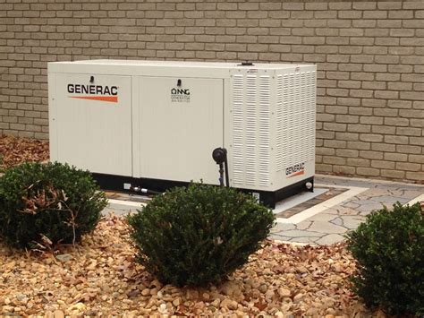 Custom Concrete Pad For Generac 70kw Generator Installed By Northern