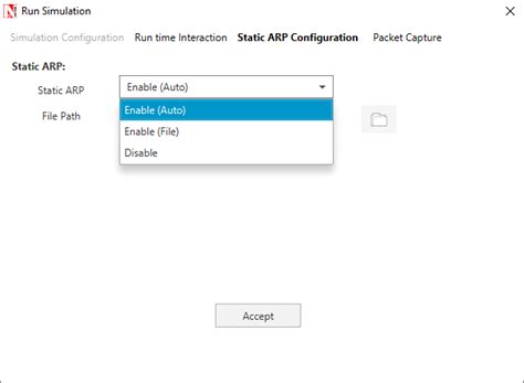 Static Arp Configuration In Netsim Netsim Support Portal