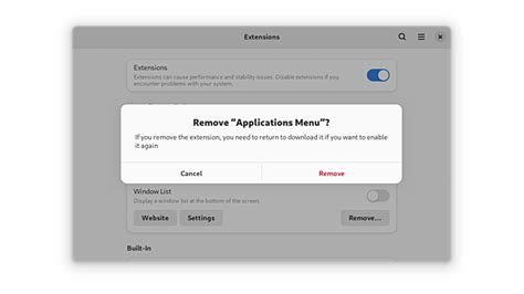 Extensions Flathub