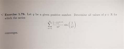 Solved Exercise Let Q Be A Given Positive Number Chegg Com