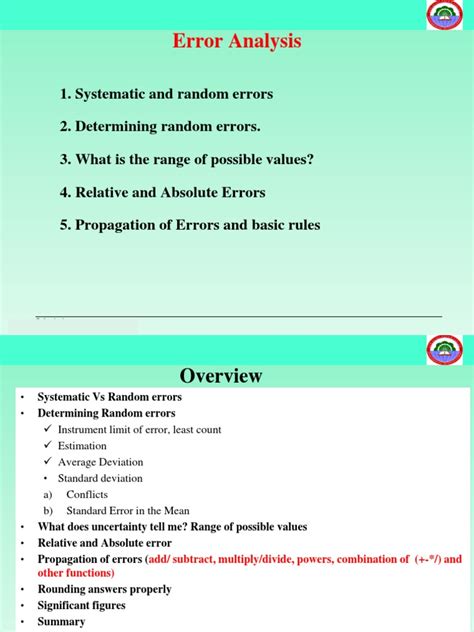 Error Chapter Two Pdf Significant Figures Observational Error