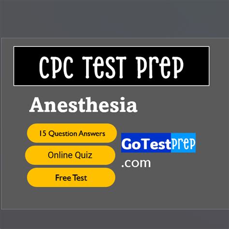 Cpc Anesthesia Practice Test Questions Answers