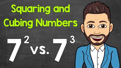 Squaring And Cubing Numbers How To Square A Number And Cube A Number Exponents Math With