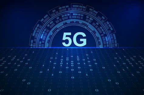 Premium Vector Technology Binary Code Circle 5g Background