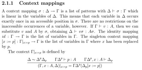 What Is A Context Mapping In Dependent Type Checking Proof Assistants Stack Exchange