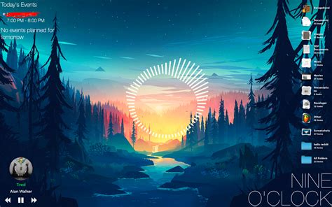 first setup after switching from geektool r mac