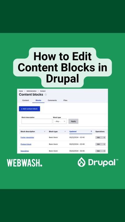 Video Ivan Zugec On Linkedin How To Edit Content Blocks In Drupal