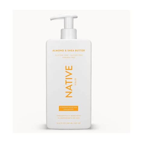 Native Vegan Strengthening Shampoo With Almond And Shea Butter Clean