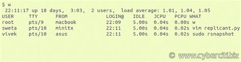 How To Show Current Logged In Users In Linux Nixcraft