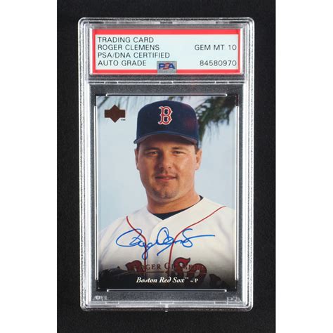 Roger Clemens 1995 Upper Deck Autographs Ac4 Psa 10 Pristine Auction