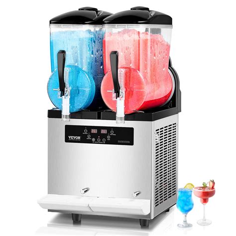 Vevor Commercial Slushy Machine 12lx2 Double Tank Frozen Drink Machine