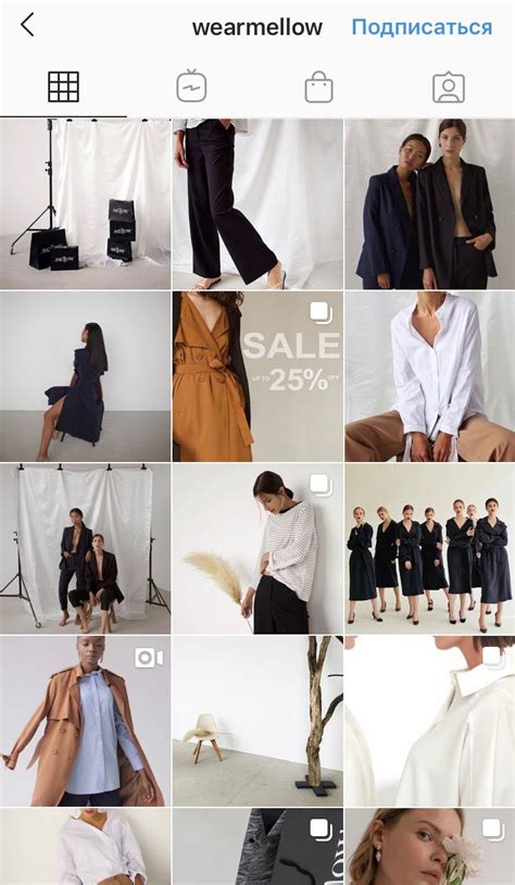 Пример Инстаграм аккаунта профиль страница блог блогер визуал дизайн оформление лента идеи смм