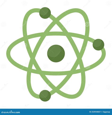 Green Atom Design Stock Vector Illustration Of Growth 254944847