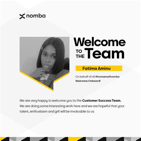Fatima Aminu On Linkedin Glad To Announce That I Started A New Job As