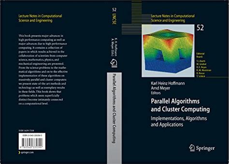 Parallel Algorithms And Cluster Computing Implementations Algorithms And Applications Lecture