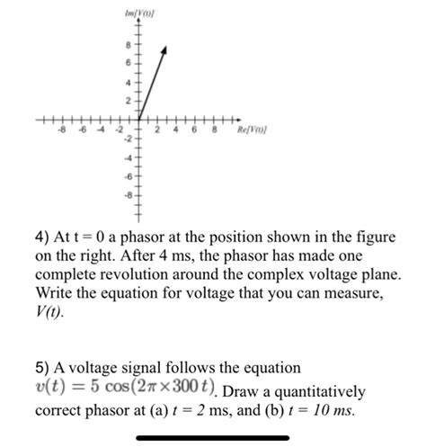 Solved H RefV At T A Phasor At The Chegg Com