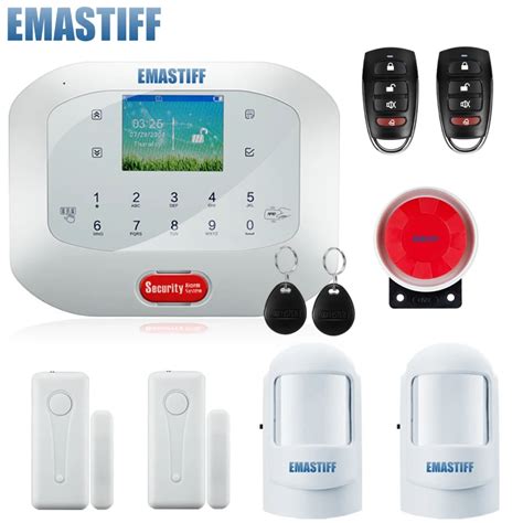 Buy Gsm Sms Home Burglar Security Alarm System Pir Motion Detector Rfid App