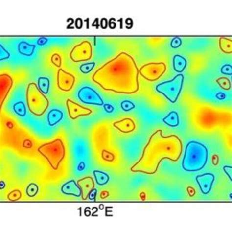Oceanic Eddies Detected Using The Vector Geometry Based Vg Algorithm Download Scientific