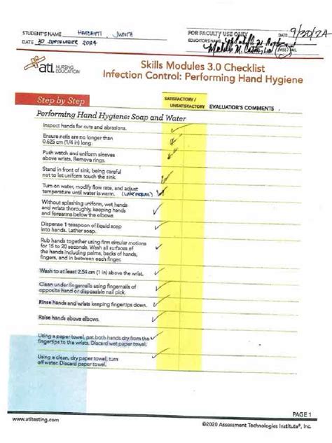 Skills Lab Performing Hand Hygiene Pdf