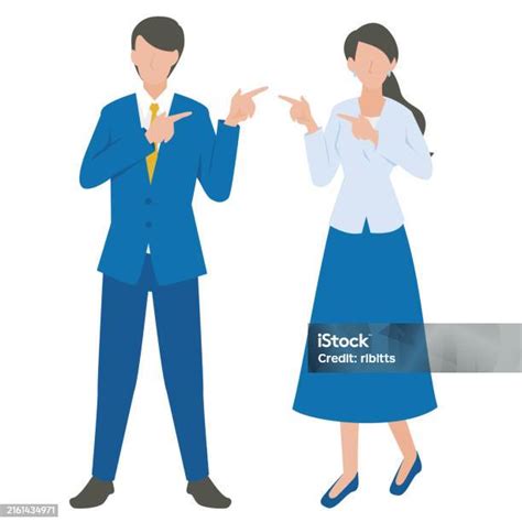 Male And Female Business People Pricking Their Fingers Stock Illustration Download Image Now