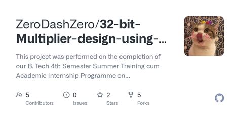 GitHub ZeroDashZero Bit Multiplier Design Using Transistor Level Digital Gates This