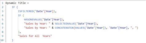 Dynamic Titles In Power Bi