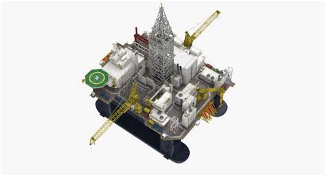 Нефтяная вышка 02 3D Модель $149 - .dae .dxf .fbx .obj .max - Free3D