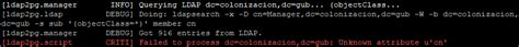 failed to query ldap { matched u dc dc desc u no such object } · issue 205